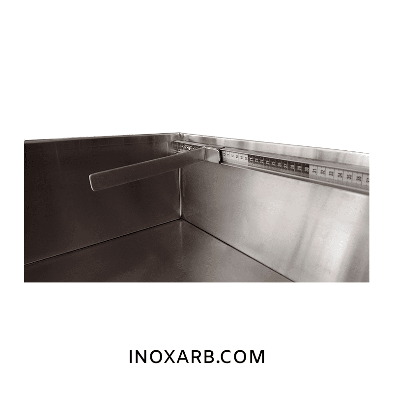 Mesa Pediatrica con Tallimetro - Inox Arb Mesa Pediatrica con Tallimetro - Inox Arb