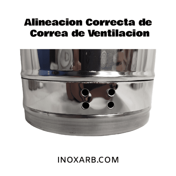 Tambor en Acero Inoxidable(430) 15x15cm - Inox Arb