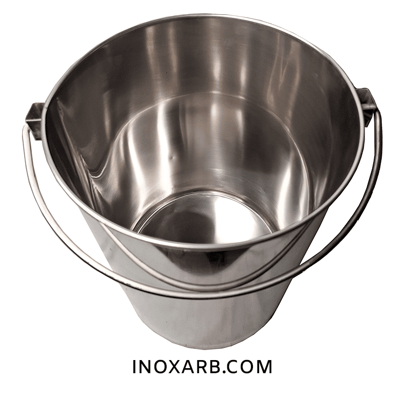 Balde de 20 litros en acero inoxidable grueso - Inox Arb