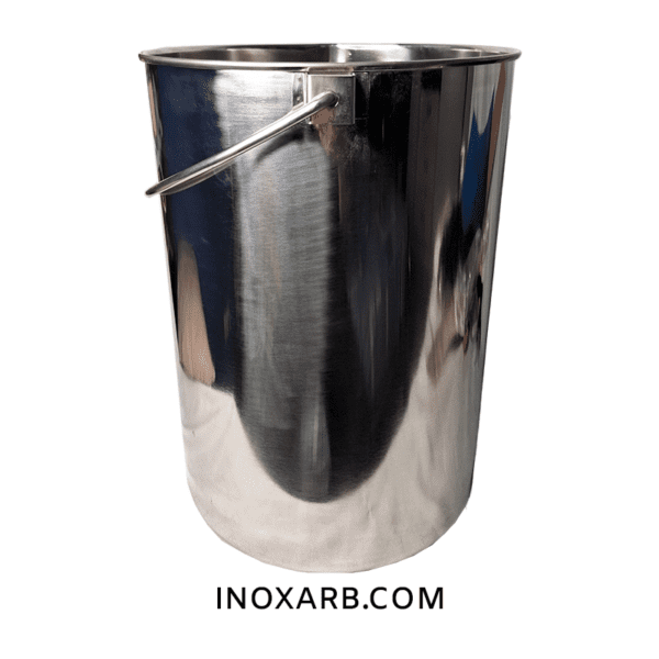Balde de 20 litros en acero inoxidable grueso - Inox Arb